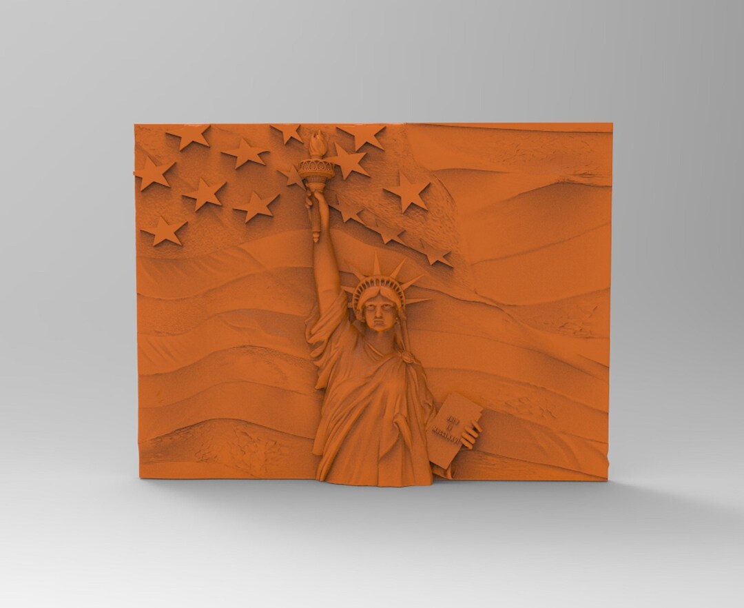 American Flag Stl Files, CNC Router Engraver, Vetric, V-carve, CNC ...