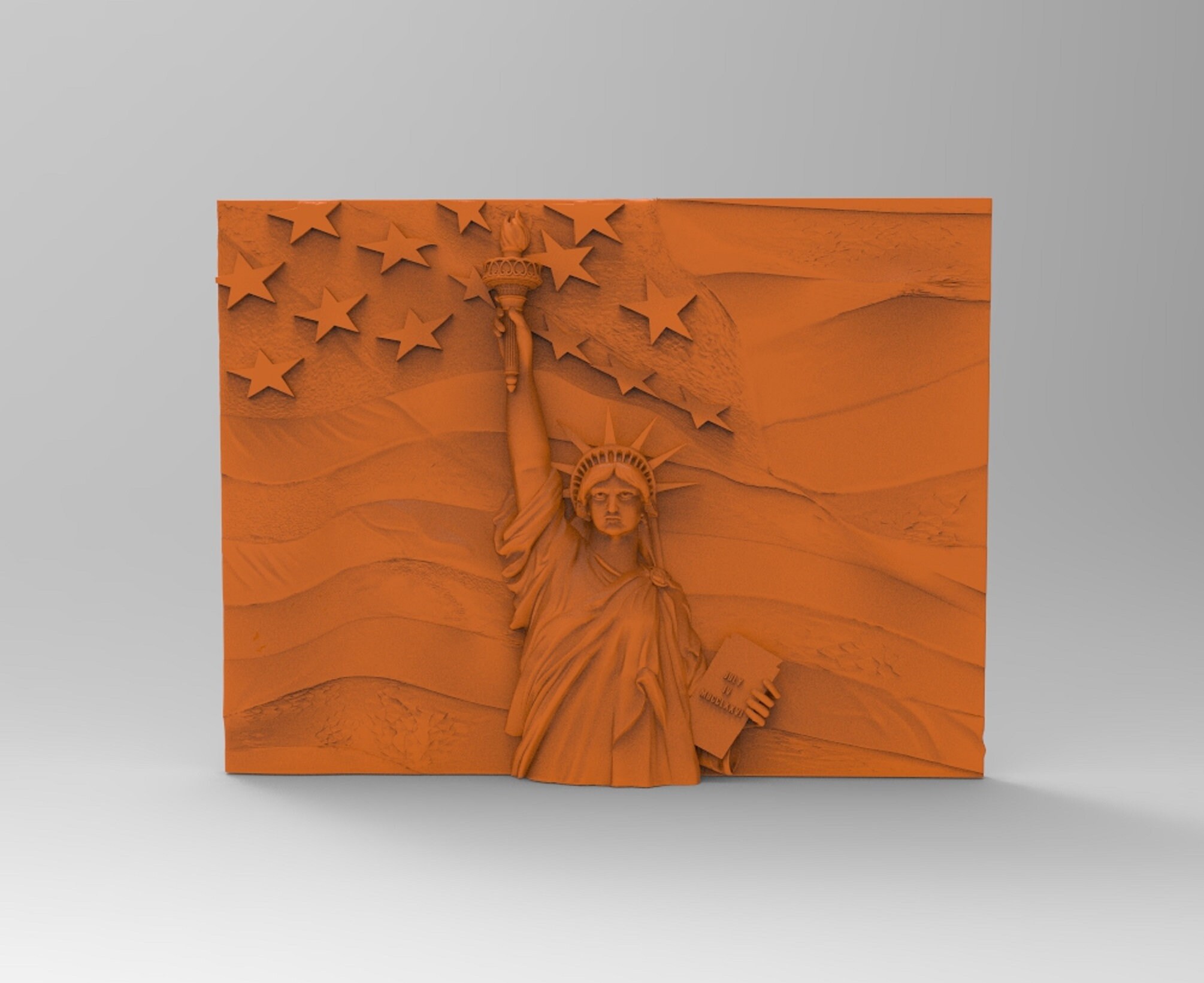 American Flag Stl Files, CNC Router Engraver, Vetric, V-carve, CNC ...