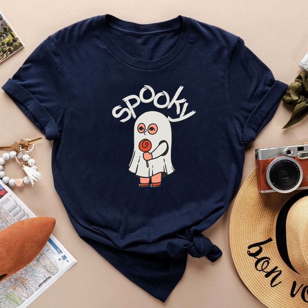 Spooky Halloween Shirt, Cute Ghost Shirt, Future Ghost Black Unisex T ...