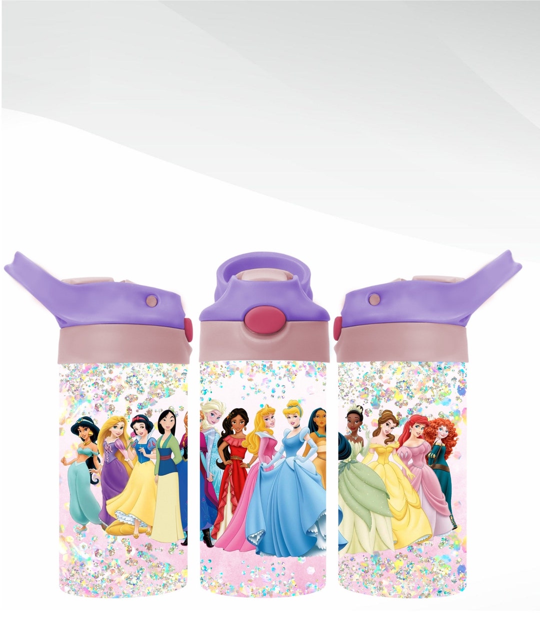 Disney Princesses Water Bottle/princess Water Bottle//12oz Water Bottle ...