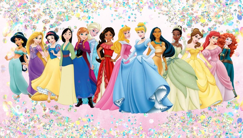 Disney Princesses Water Bottle/princess Water Bottle//12oz Water Bottle ...