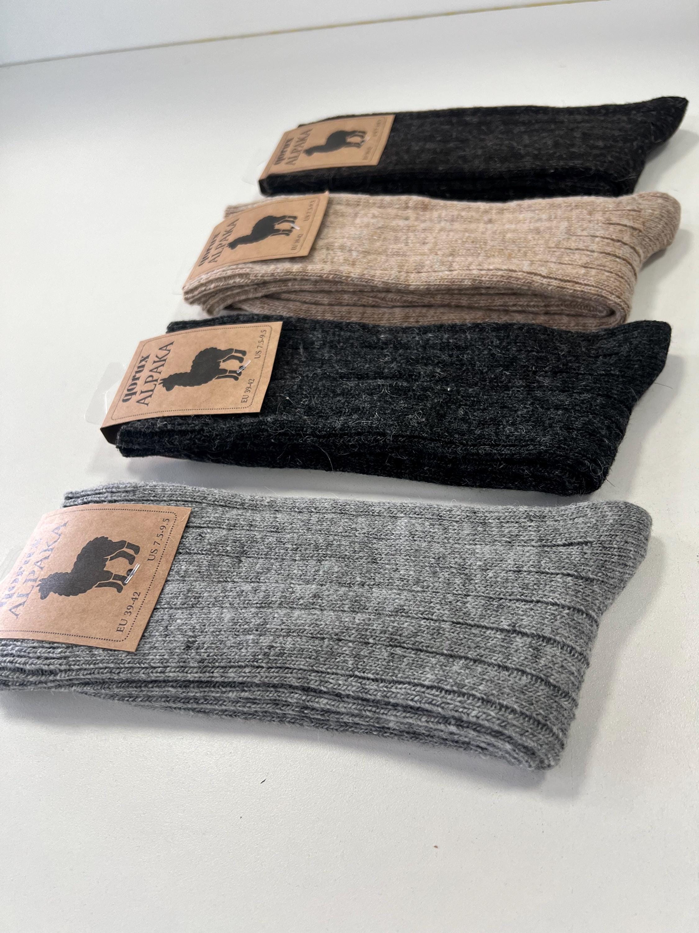 Everyday Alpaca Organic Wool Socks, Luxury Cashmere Feel Winter Socks ...