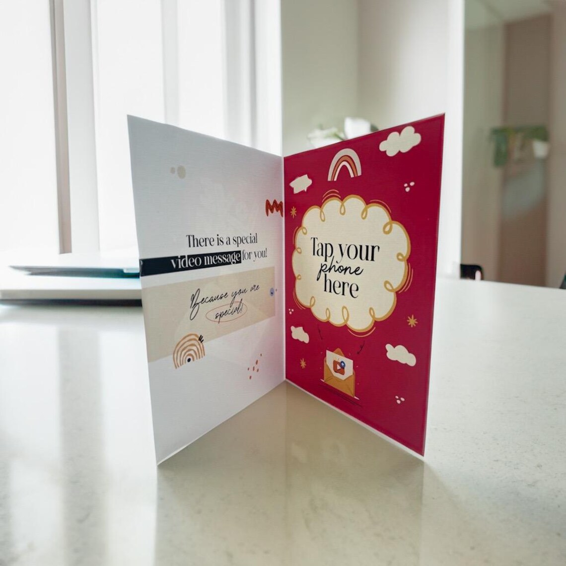 Smart Valentines Day Greeting Card With NFC, Custom Valentines Day ...