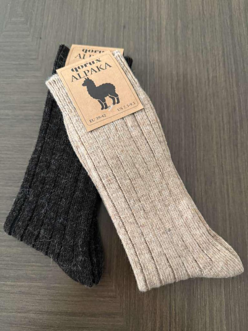 Everyday Alpaca Organic Wool Socks, Luxury Cashmere Feel Winter Socks ...