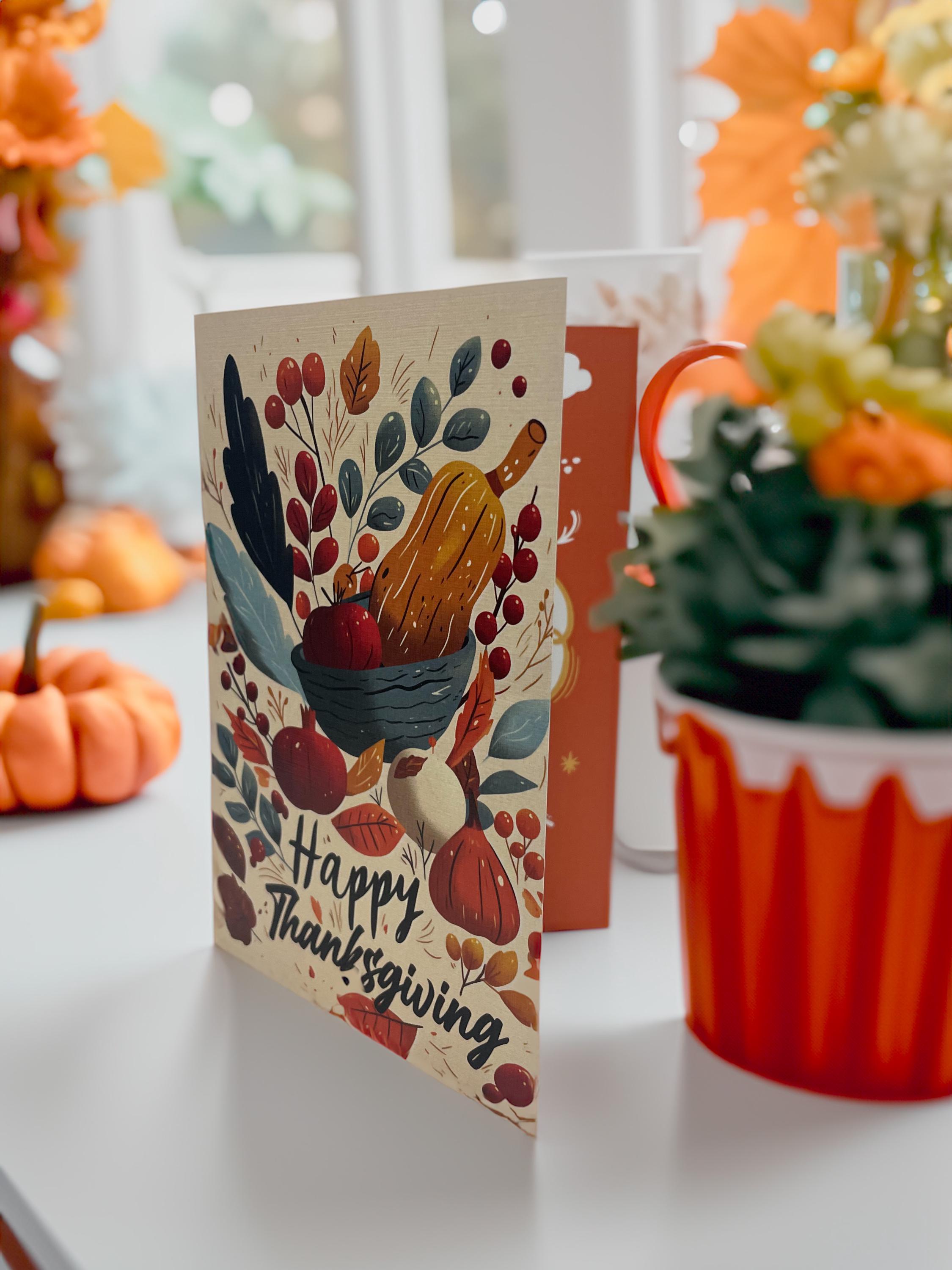 Smart Birthday Greeting Card With NFC, Custom Thanksgiving Greeting ...