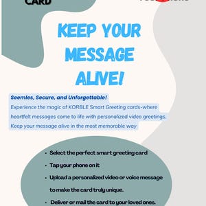 Smart Birthday Greeting Card With NFC, Custom Thanksgiving Greeting ...