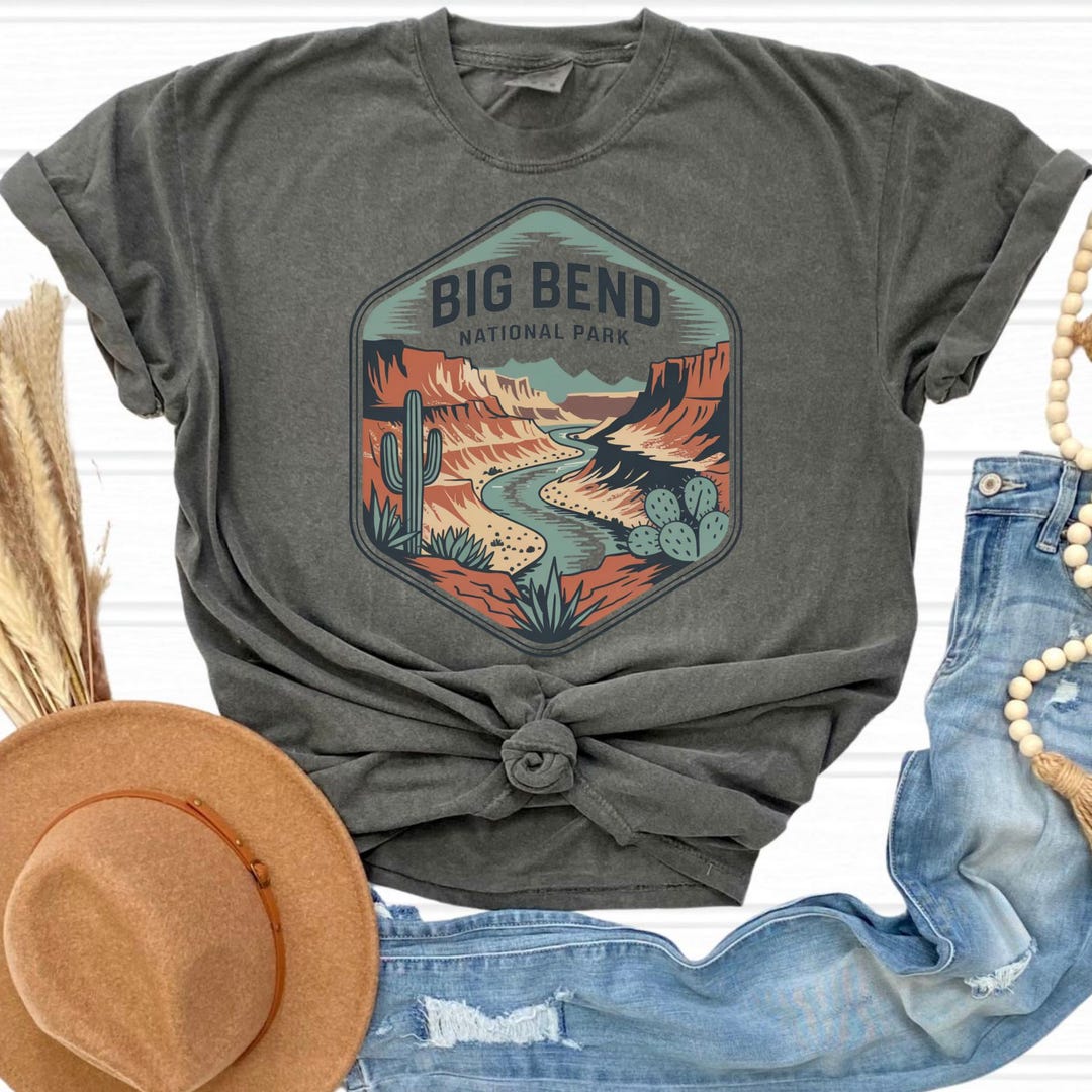 Comfort Colors® I Big Bend National Park T-shirt, Texas Desert River ...