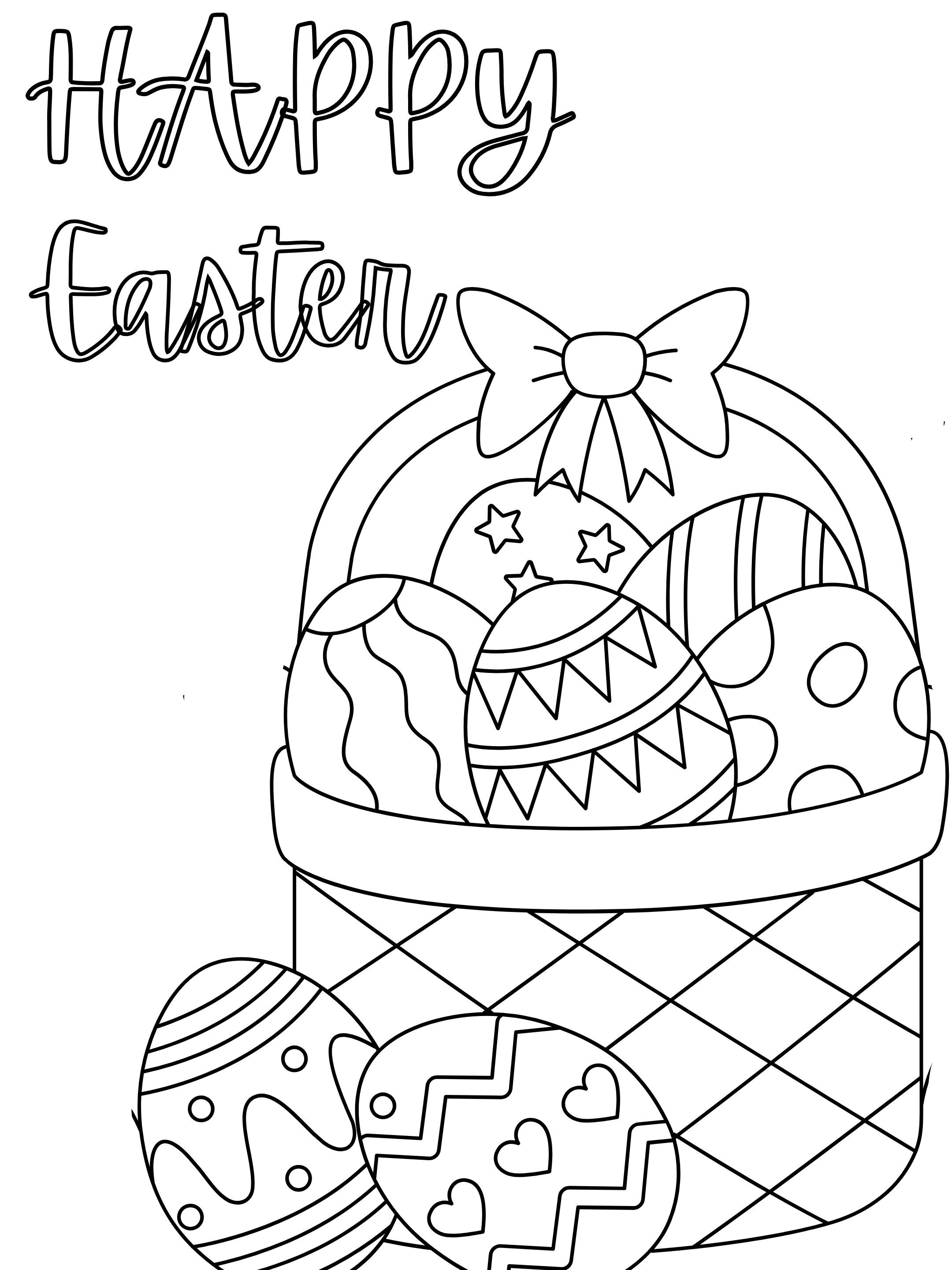 Easter Coloring Pages-easter Delights: Printable Coloring Pages PDF - Etsy