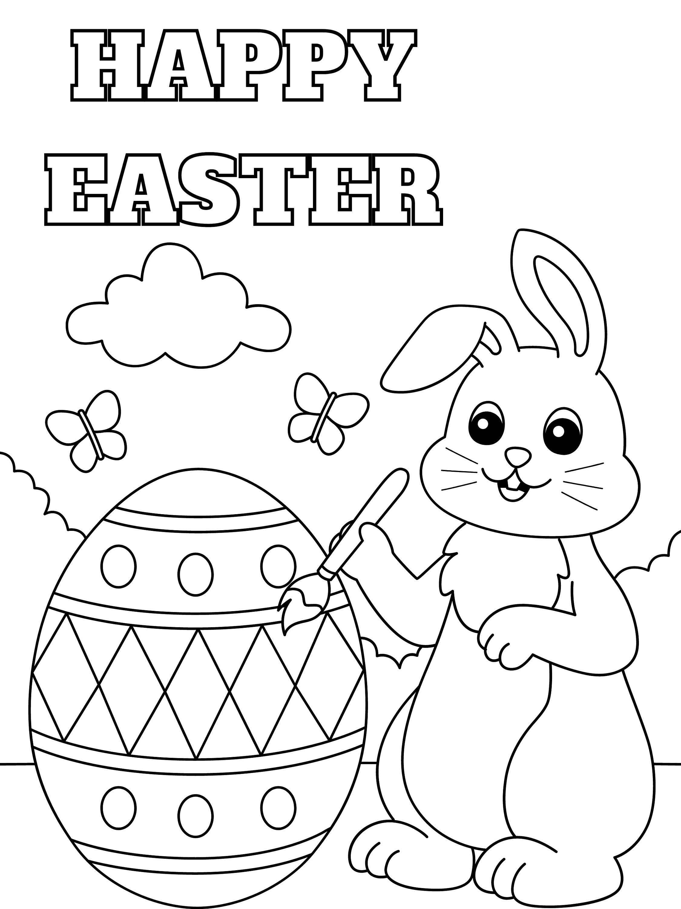 Easter Coloring Pages-easter Delights: Printable Coloring Pages PDF - Etsy