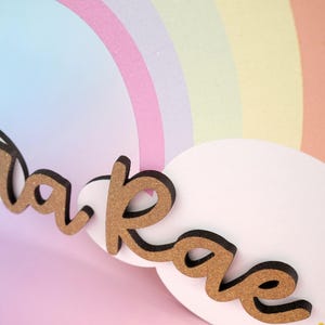 Personalized Rainbow Decor With Custom Name Sign Wooden Name Sign, Name ...