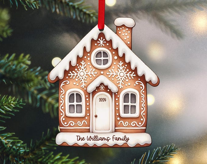Gingerbread House Ornament, Gingerbread Ornament, Gingerbread Decor ...