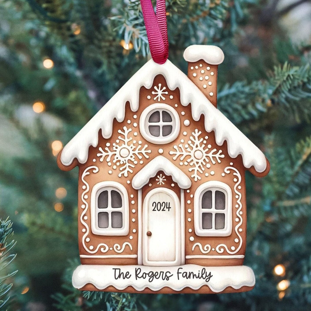 Personalized House Ornament for Christmas Ornament With Custom Name ...