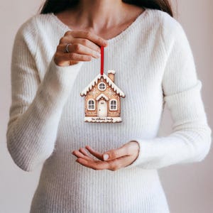 Personalized House Ornament for Christmas - Ornament With Custom Name ...