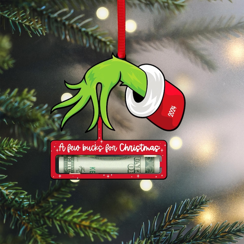 Grinch Money Holder - Etsy