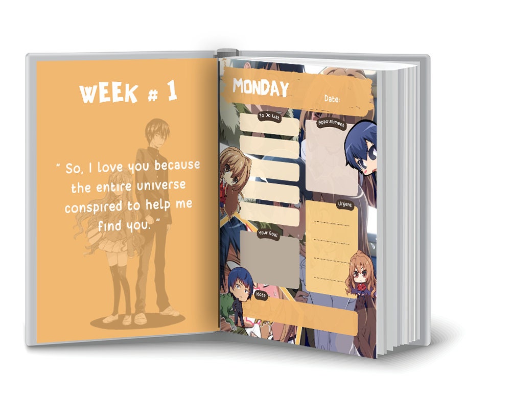 Ryu-tai ryujin X Taiga Daily Planner - Etsy
