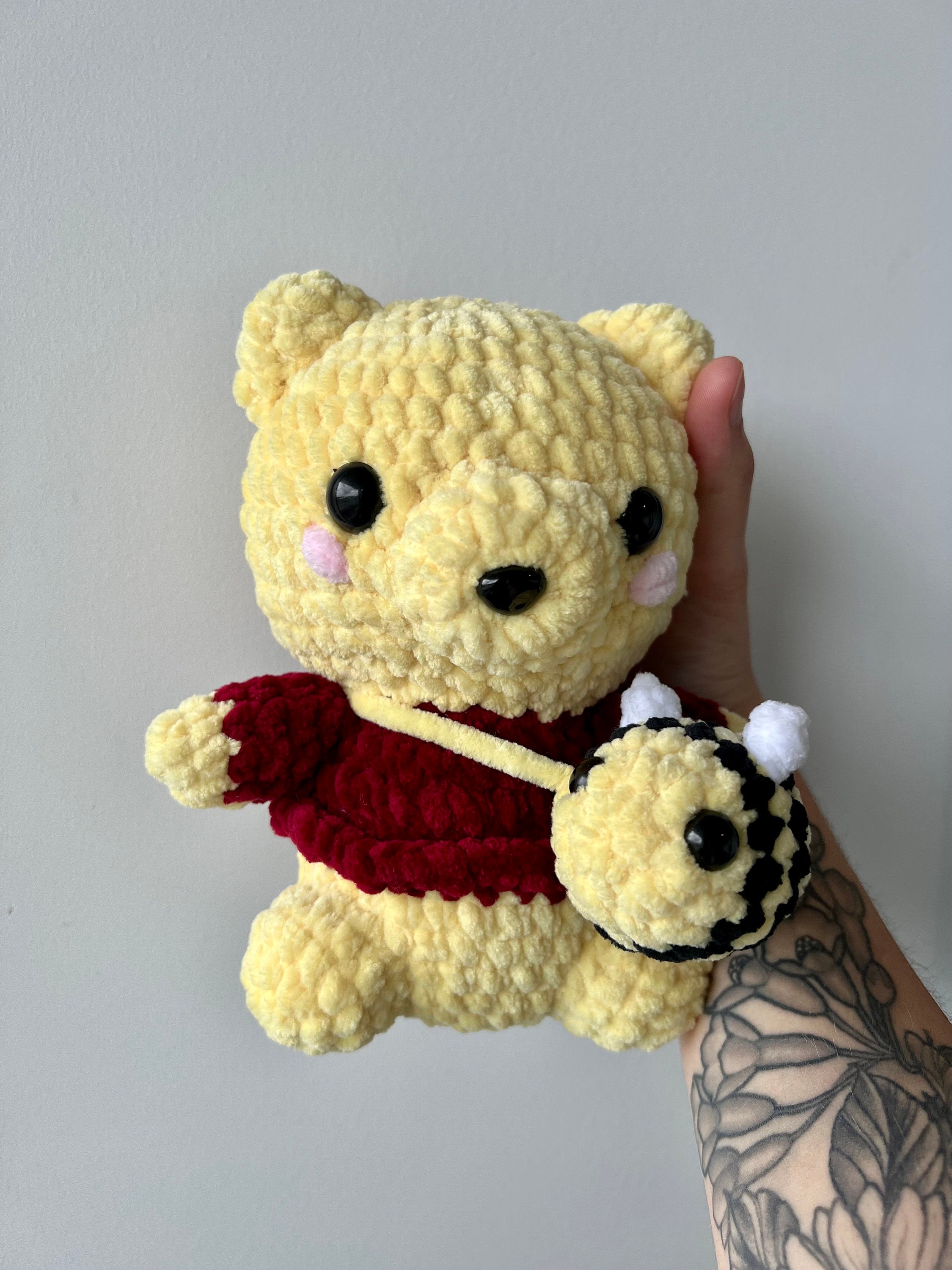 Winnie Pooh Bear Handmade Crochet Plush Toy Amigurumi - Etsy