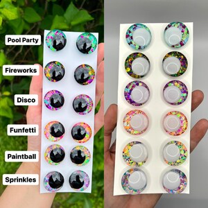 Confetti Collection - Hand-painted Safety Eyes, Amigurumi, Crochet ...