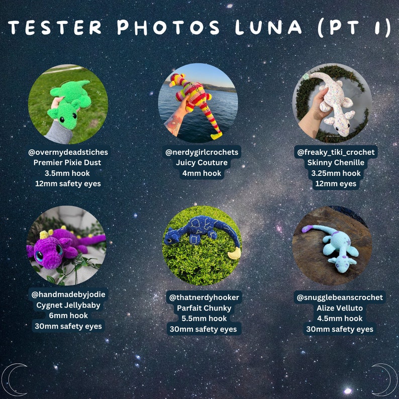 PATTERN BUNDLE: Loch Ness Monsters (luna and Lunula) / PDF Pattern ...