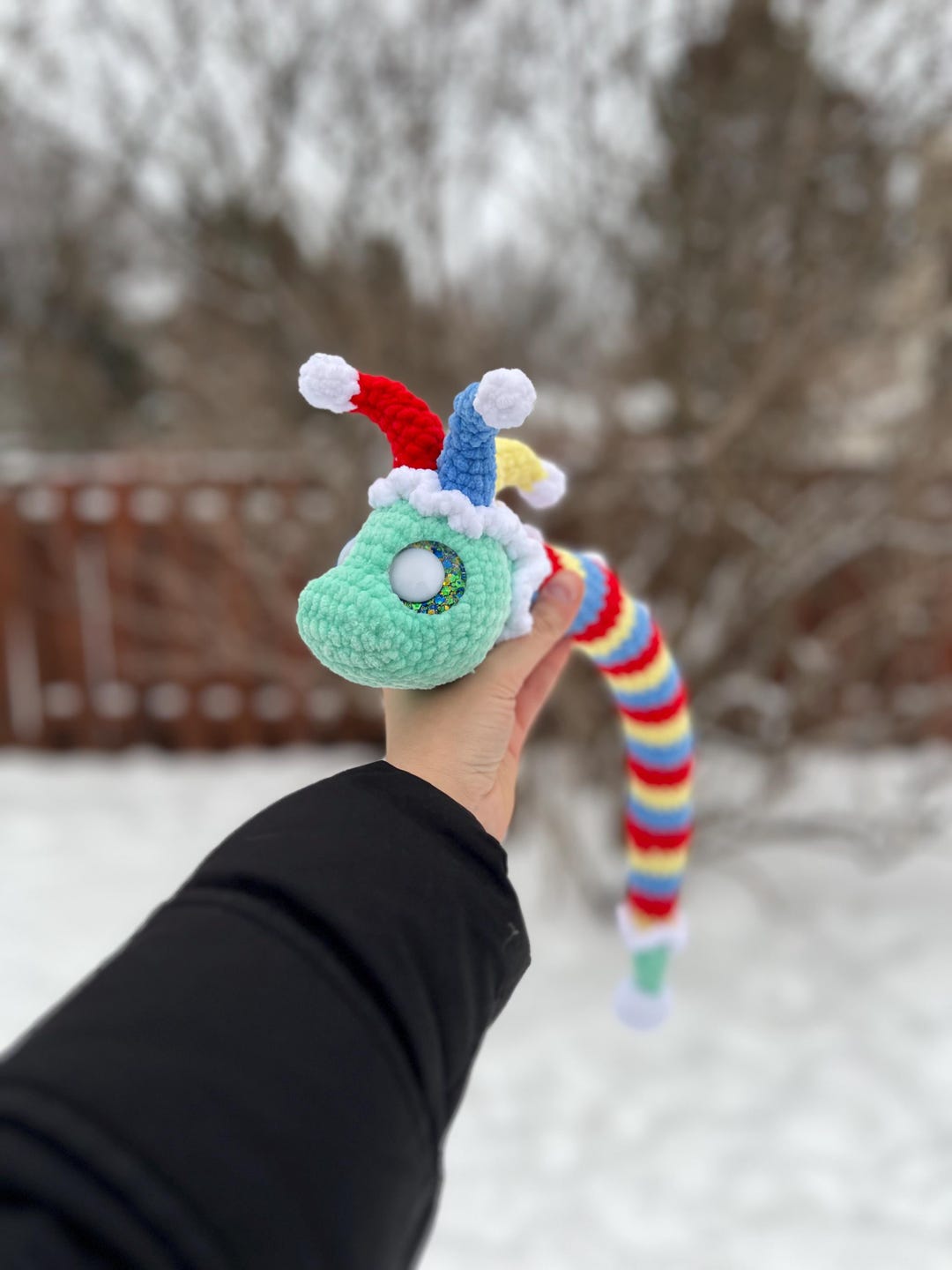 Jester Snake / PLUSHIE / Crochet, Amigurumi, Plush, Stuffed Toy - Etsy