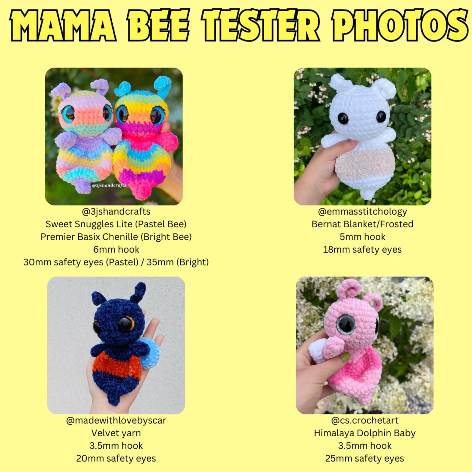 The Bumble Bunch Snugglers 3-in-1 Pattern Bundle / PDF Patterns ...