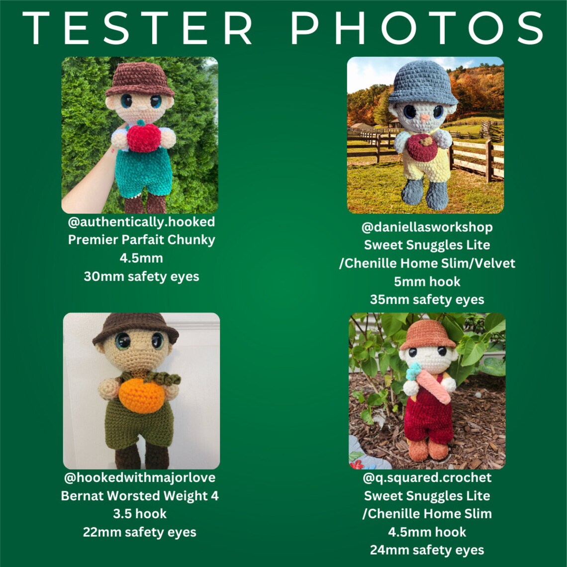 Flynn the Farmer / PDF Pattern / Crochet, Amigurumi, Intermediate - Etsy