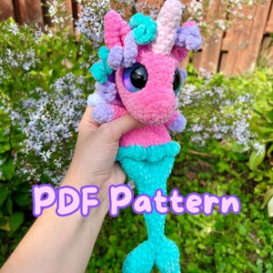 Nixie the Mermaid Unicorn / PDF Pattern / Crochet, Amigurumi, Beginner ...