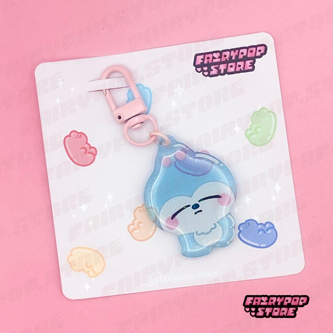 Stray Kids Jelly Skzoo Glitter Keychains Wolfchan Leebit Dwaekki ...