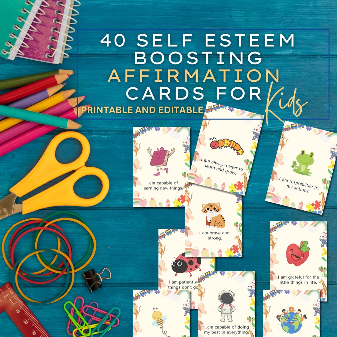 Printable Affirmation Cards for Kids Motivational Cards - Etsy Australia