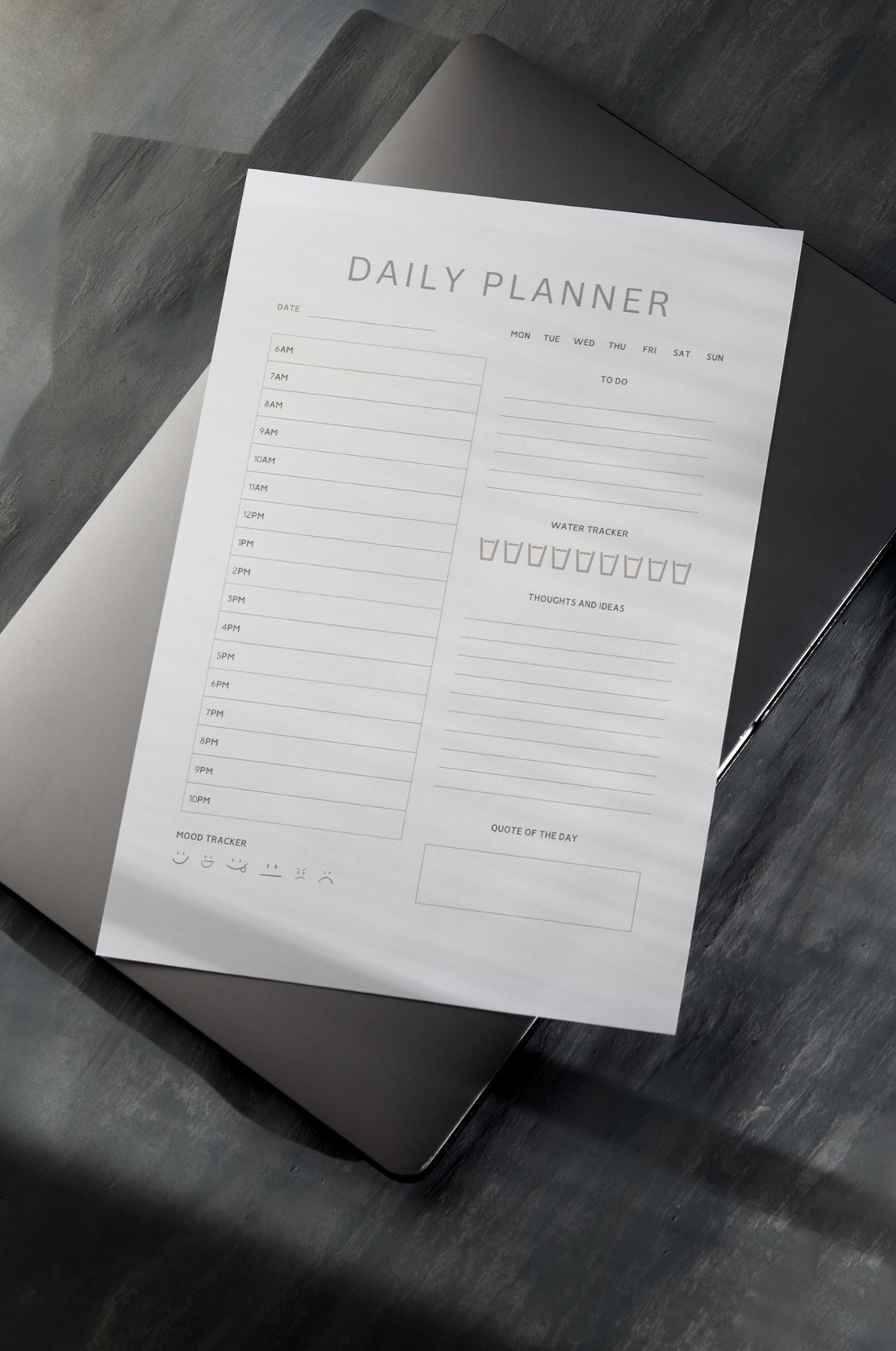 PRINTABLE ADHD Planner for Adults, Minimalist Planner for Work, Daily ...