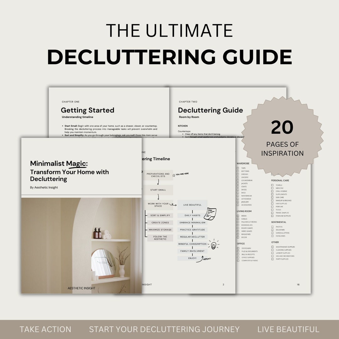 Ultimate Home Decluttering Guide | Minimalist Living Manual ...