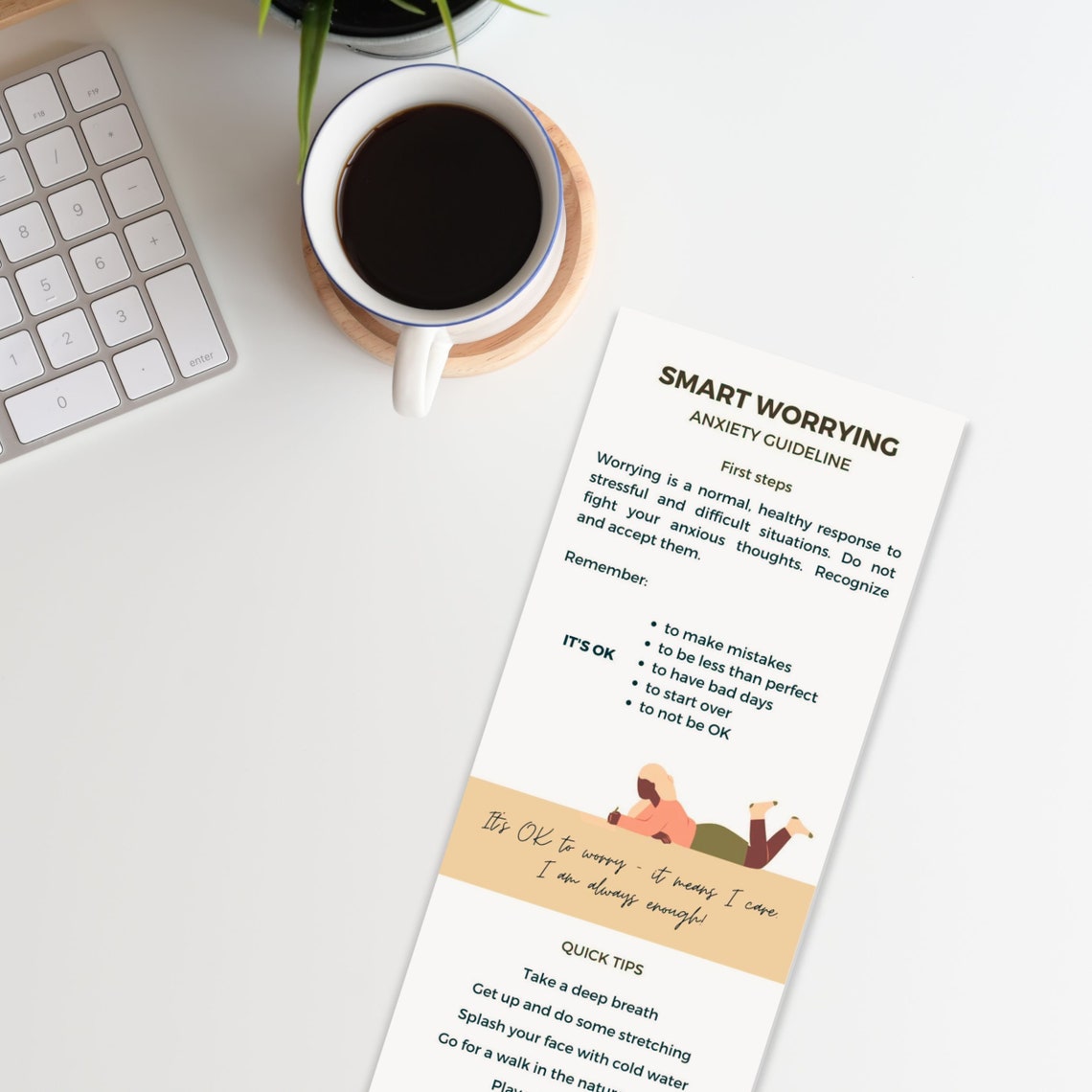 Printable Anxiety Guideline Brochure. Worries and Stress Management ...