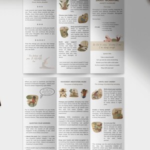 Printable Anxiety Guideline Brochure. Worries and Stress Management ...