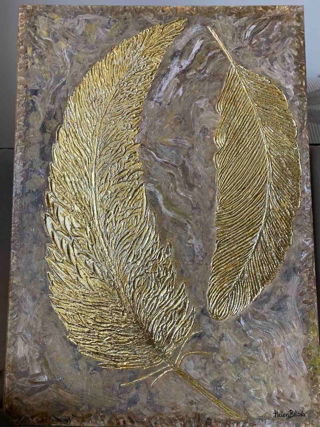 3D Structural Paste 24 Gold Handmade Art Deko - Etsy