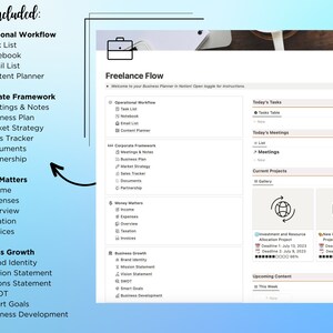 Notion Template: Freelancer's All-inclusive Organizer | Notion Business Template | Freelance ...