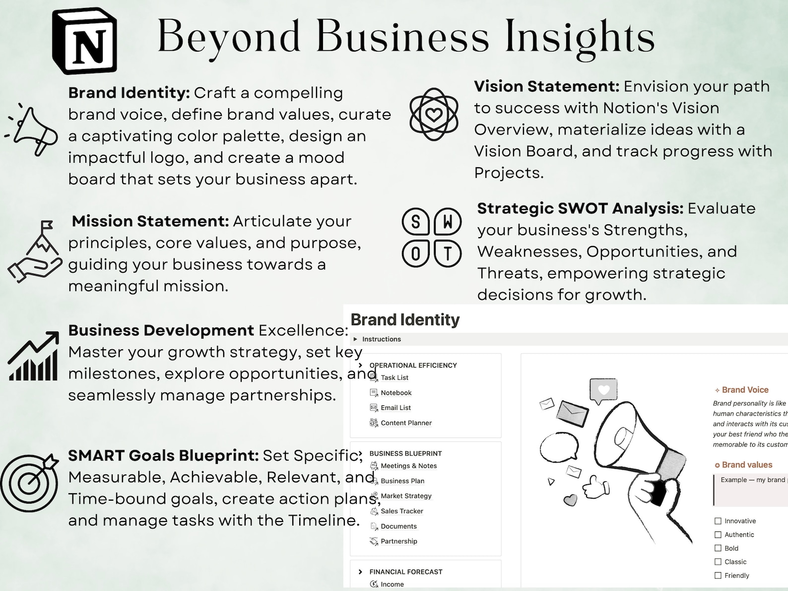 Notion Template Small Business Owners Side Hustle Planner Notion ...