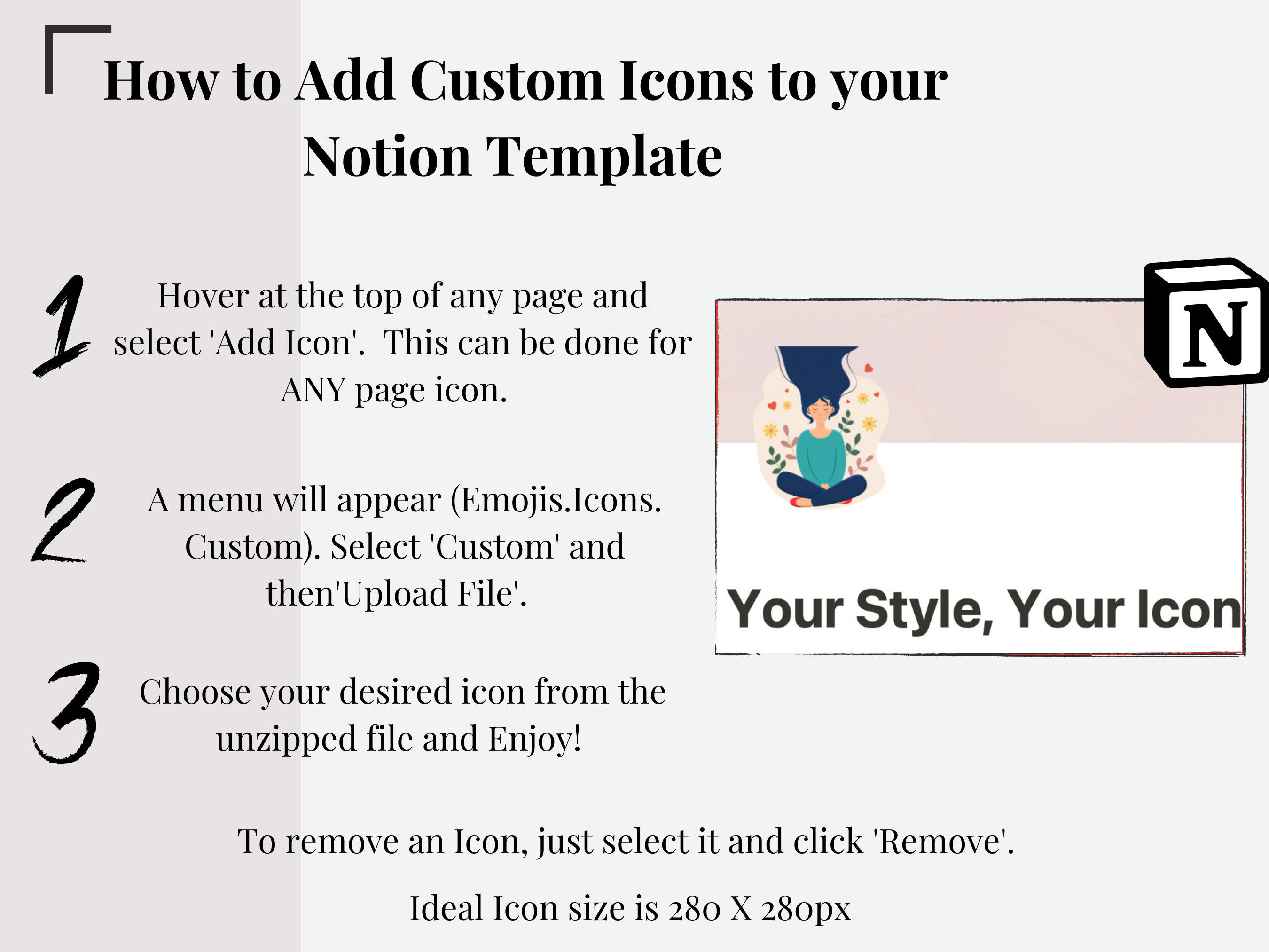 10 Notion Icons Tye-dye Hearts Notion Planner Icons Folder - Etsy
