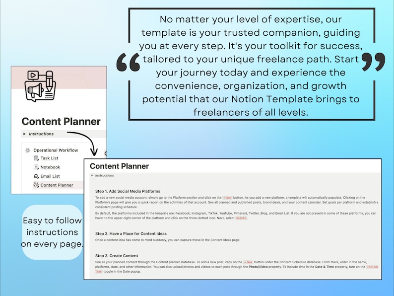 Notion Template: Freelancer's All-inclusive Organizer | Notion Business ...