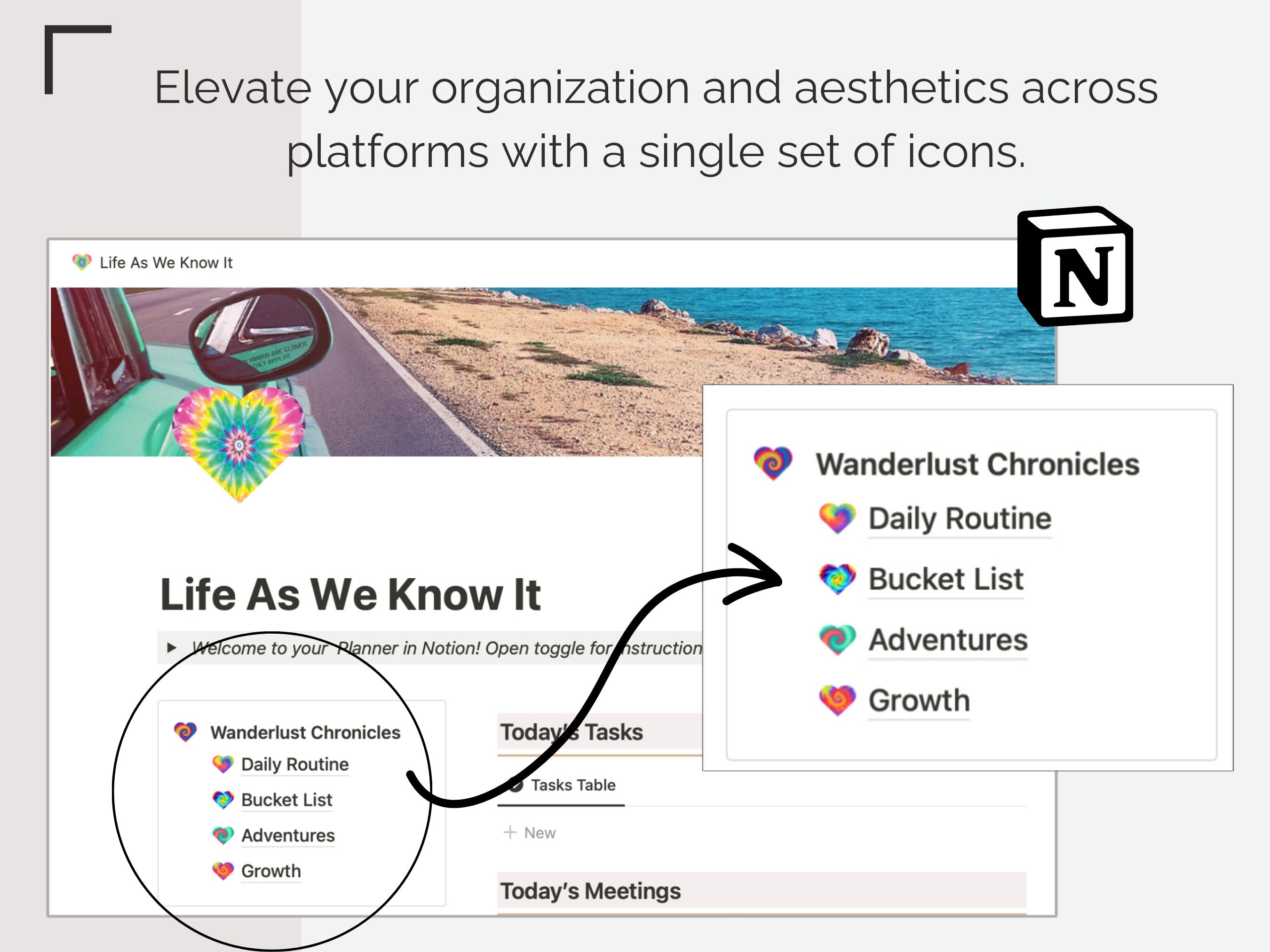 15 Notion Icons | Cow Inspired Notion Planner Icons | Folder Icons for ...