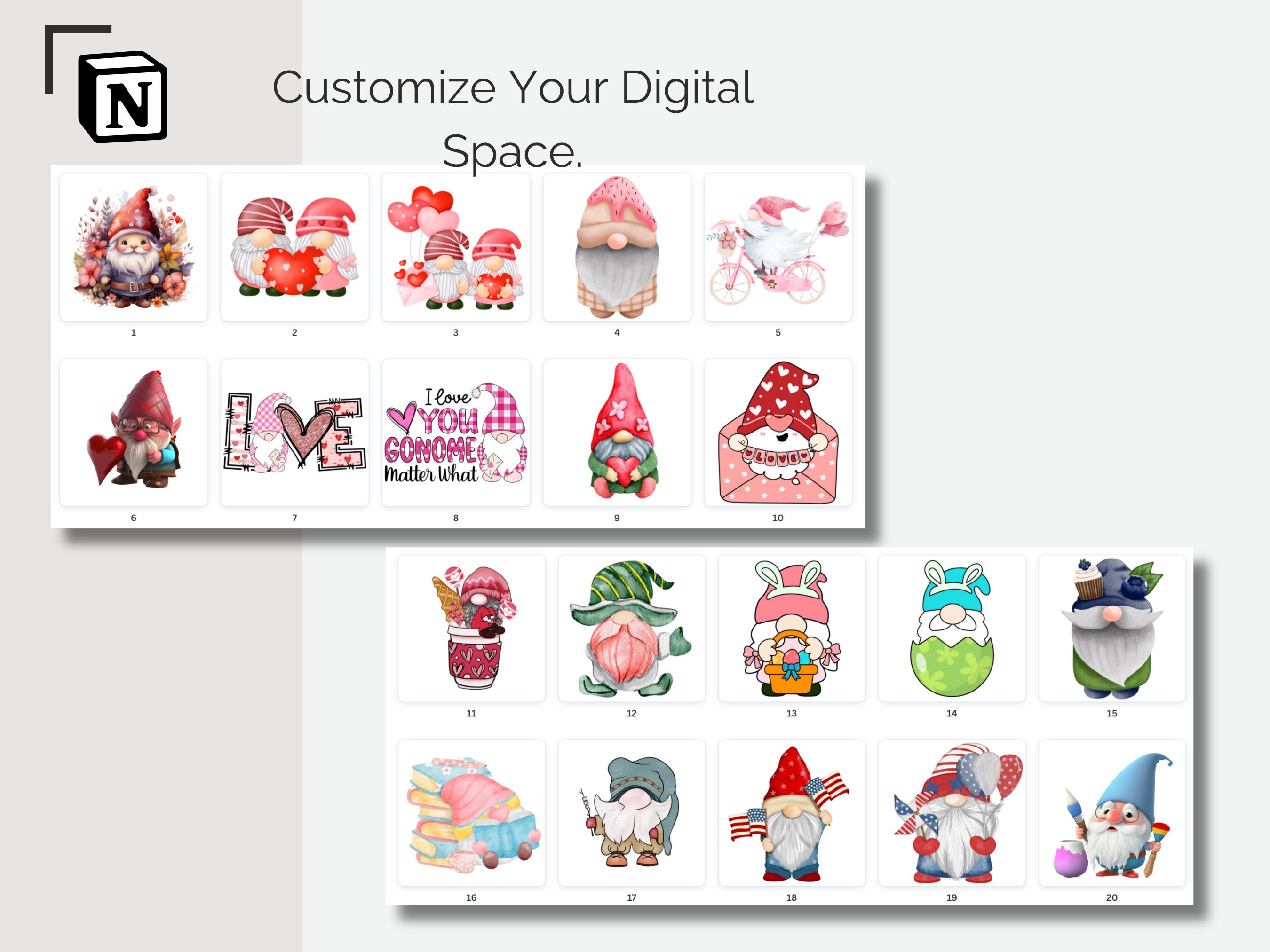 50 Notion Icons | Gnome Notion Planner Icons | Folder Icons for Mac ...