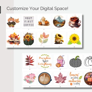 40 Notion Icons | Fall Inspired Notion Planner Icons | Desktop Icons ...