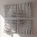 3D Printed Wall Art White Geometric Spikes Wall Sculpture Abstract Home ...