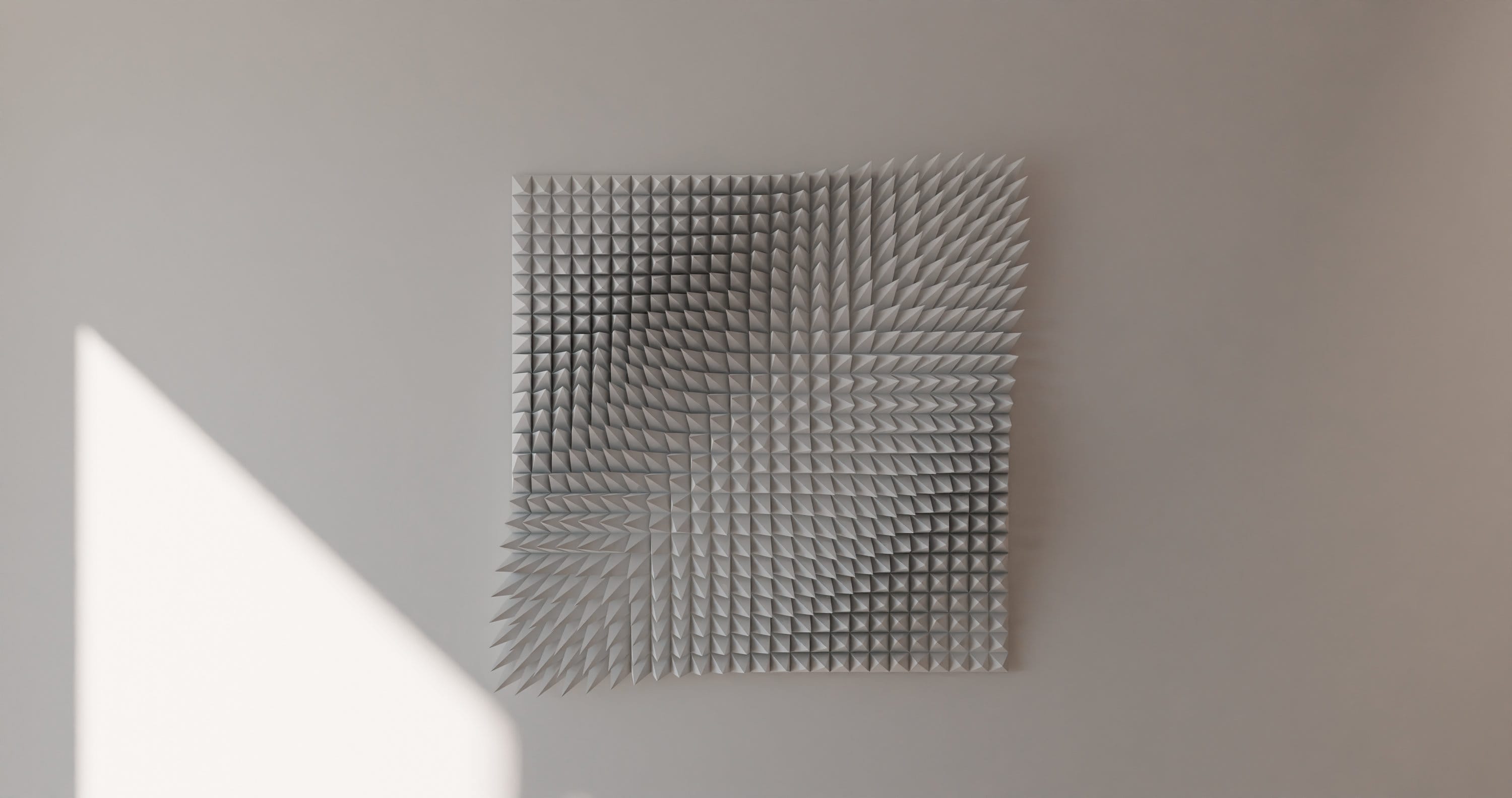 3D Printed Wall Art, Contemporary Geometric, 3D Printed Wall Sculpture ...