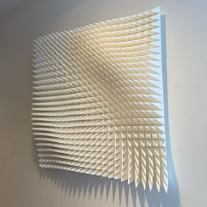 3D Printed Wall Art, Contemporary Geometric, 3D Printed Wall Sculpture ...