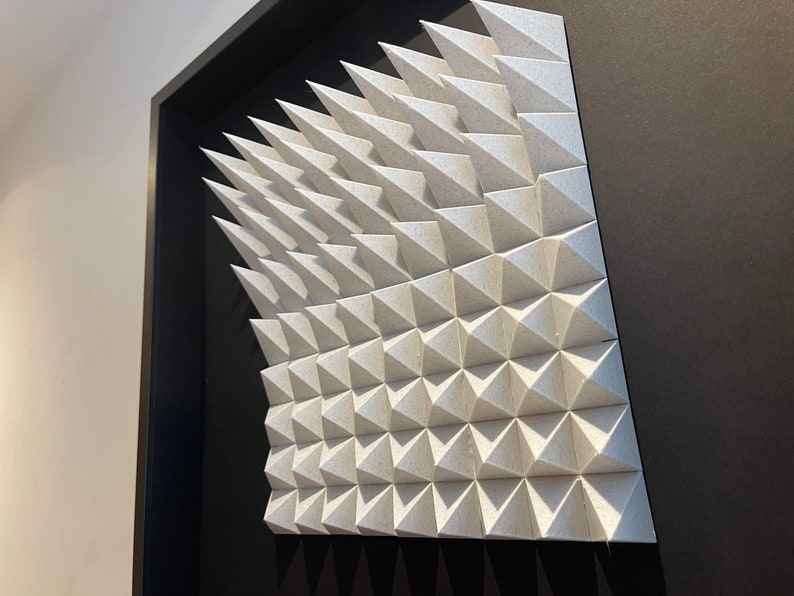 Spiked Wall Relief With Marble Effect : Contemporary 3D Parametric Wall ...