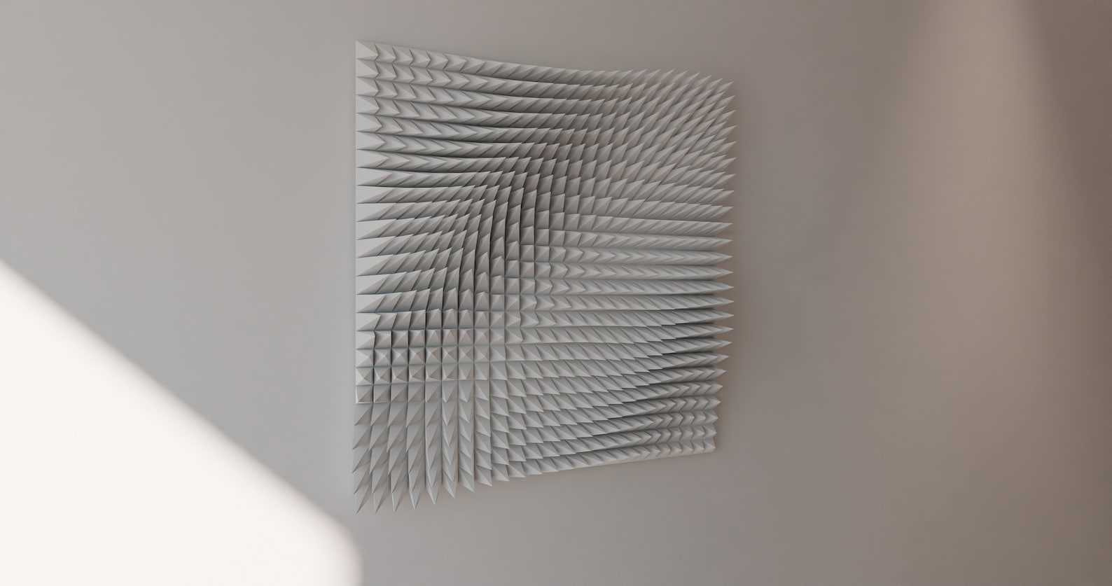 3D Printed Wall Art, Contemporary Geometric, 3D Printed Wall Sculpture ...