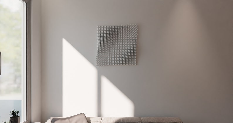 3D Printed Wall Art, Contemporary Geometric, 3D Printed Wall Sculpture ...