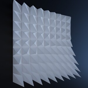 DIY 3D Paper Wall Art, Origami Wall Decor, Parametric Papercraft ...
