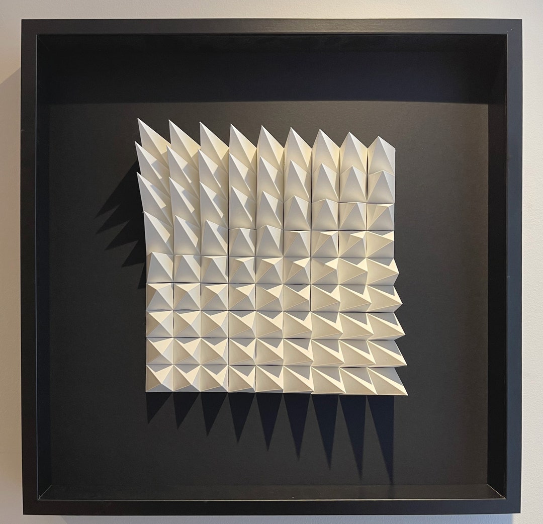 Geometric 3D Printed Wall Art Abstract Parametric Wall Sculpture ...
