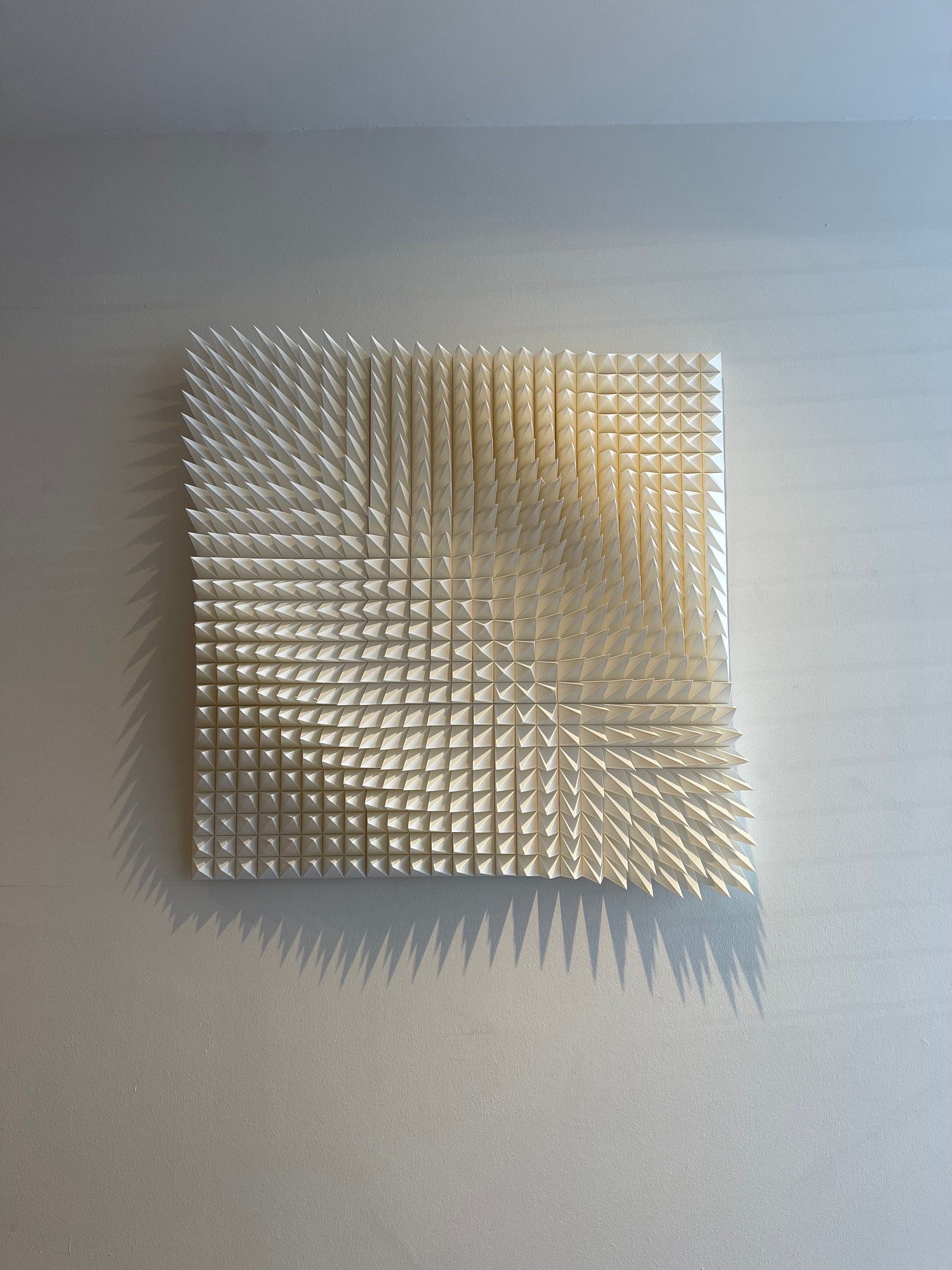 3D Printed Wall Art, Contemporary Geometric, 3D Printed Wall Sculpture ...