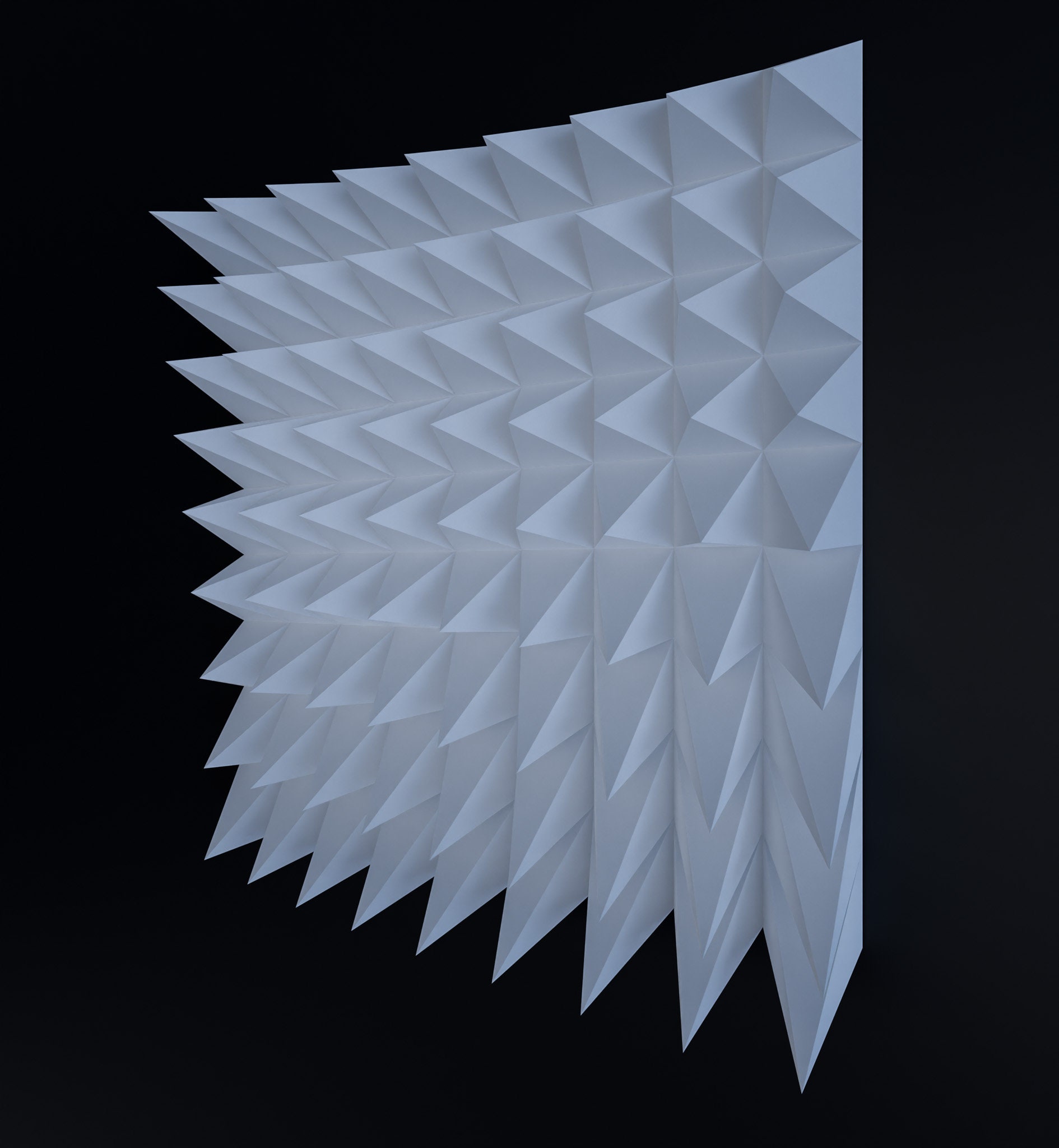 DIY 3D Paper Wall Art, Origami Wall Decor, Parametric Papercraft ...